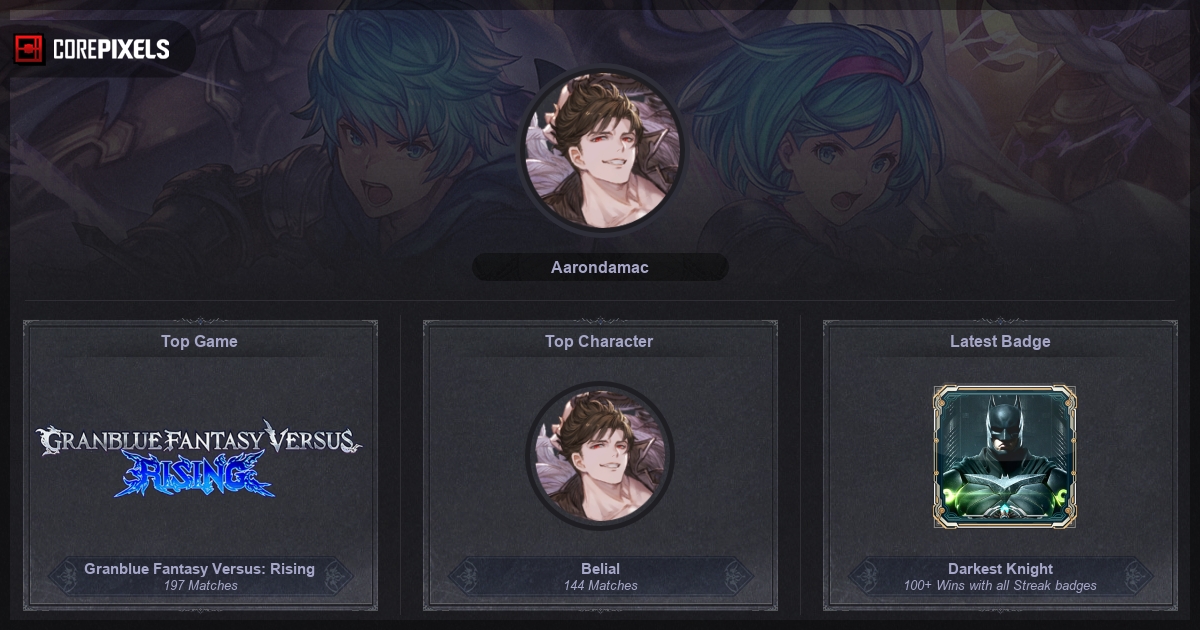 CorePixels - Aarondamac Profile