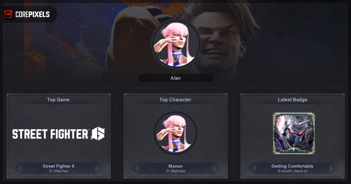 CorePixels - Alan Profile