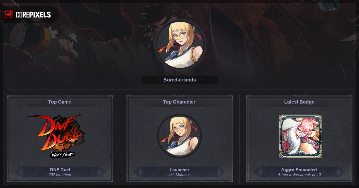 CorePixels - Bored-erlands Profile