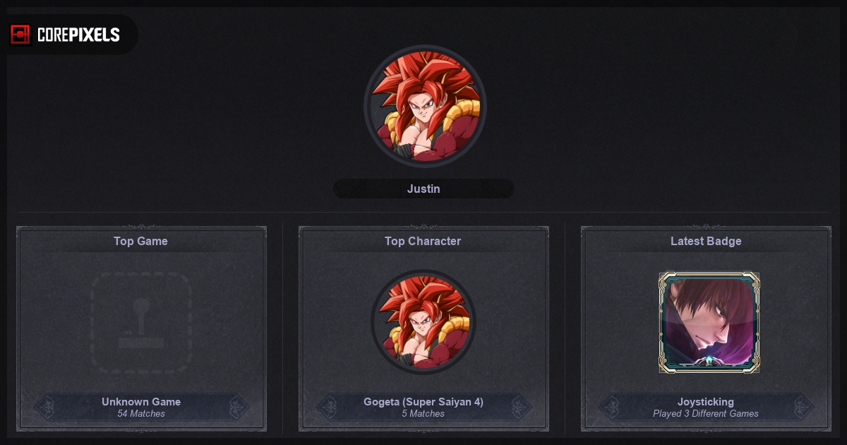CorePixels - Justin Profile