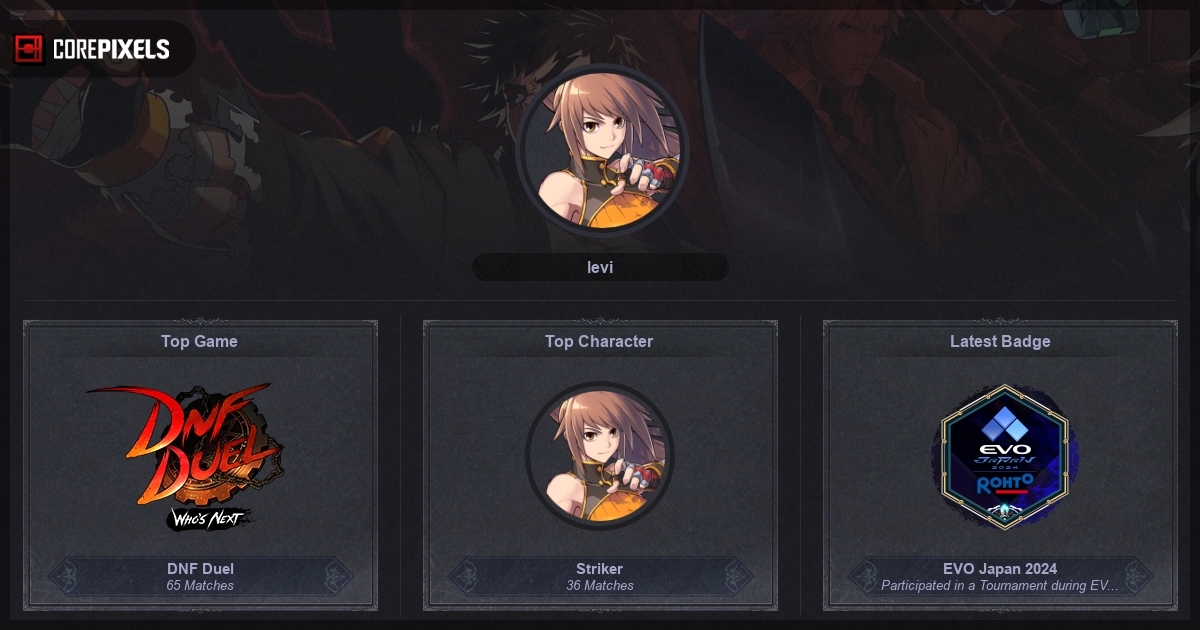 CorePixels - Levi Profile