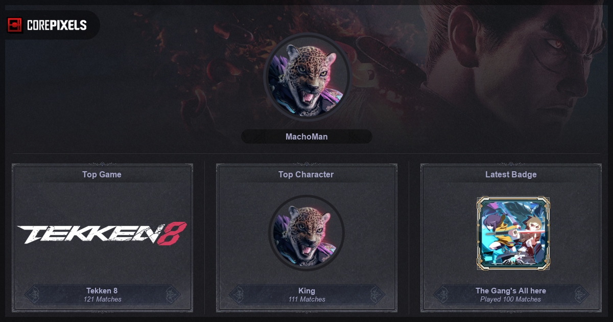 CorePixels - Machoman Profile