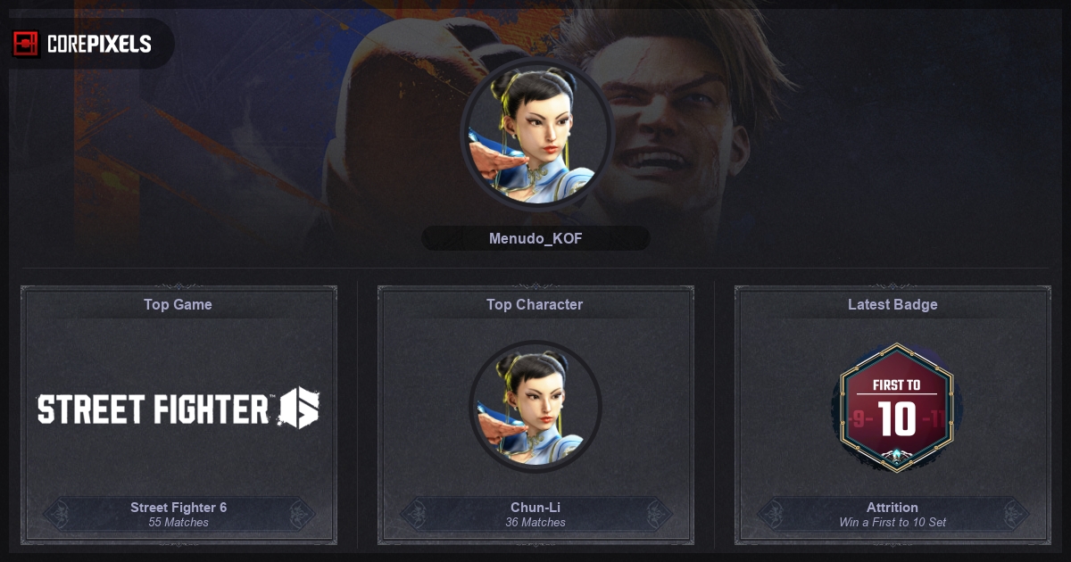 CorePixels - Menudo Kof Profile