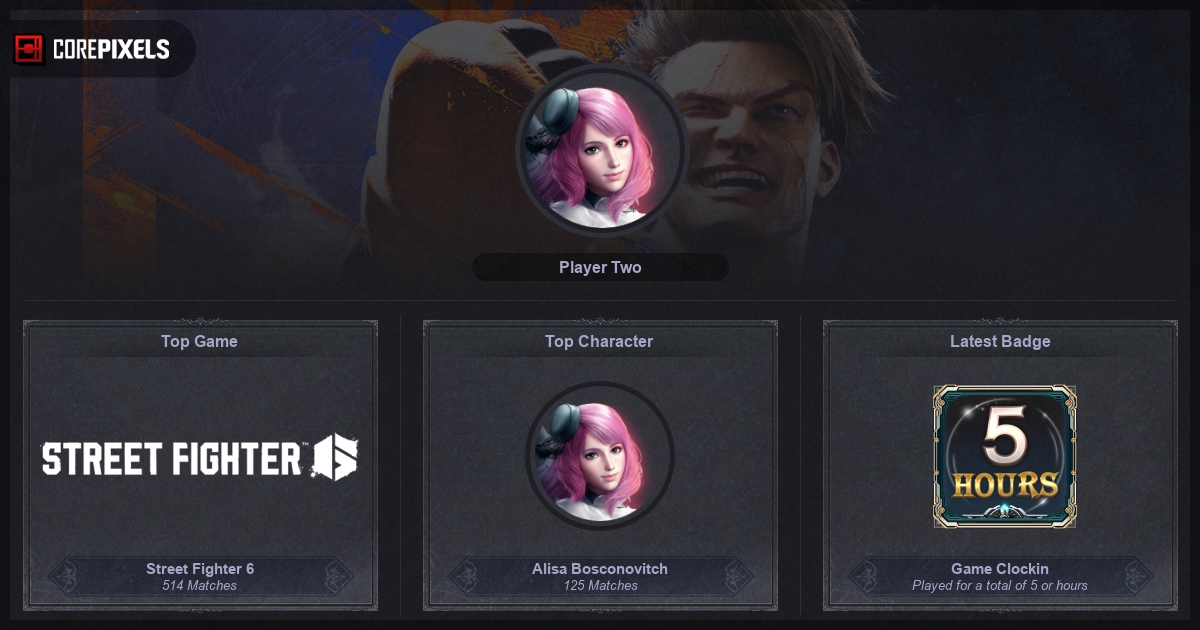 CorePixels - Player Two Profile