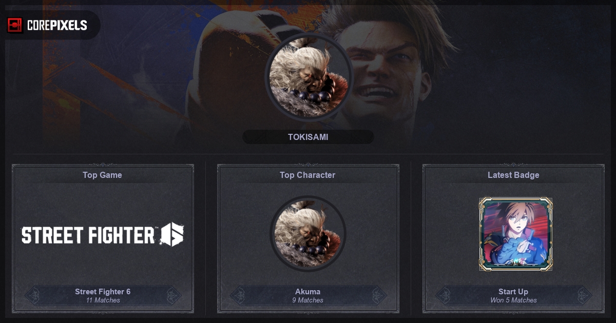 CorePixels - Tokisami Profile