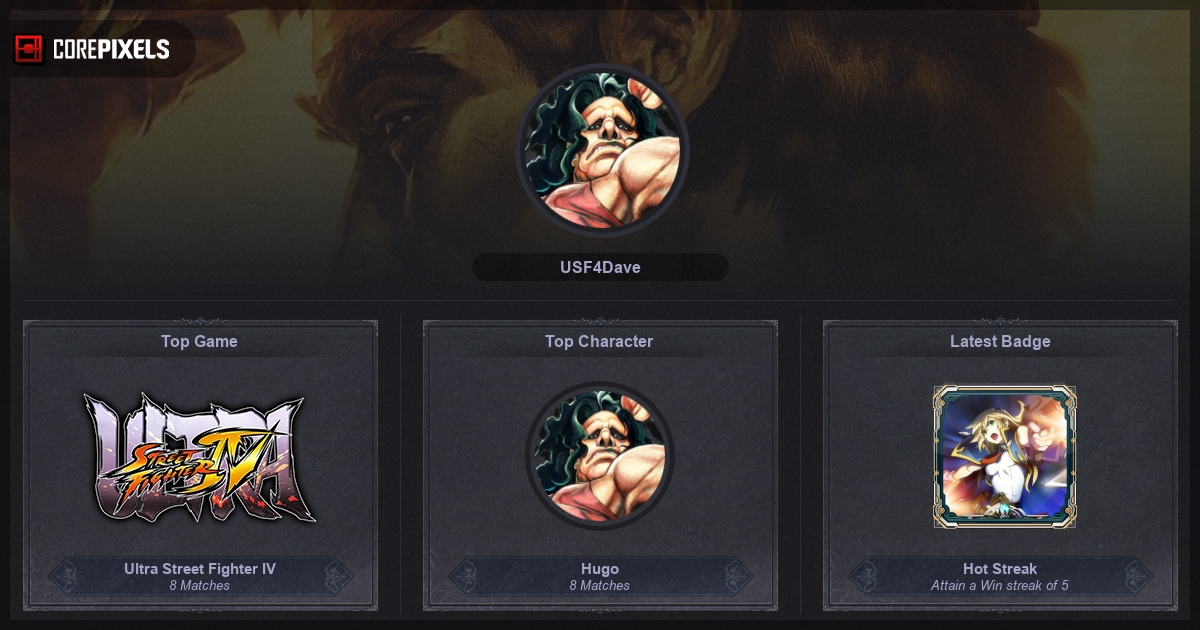 CorePixels - Usf4dave Profile