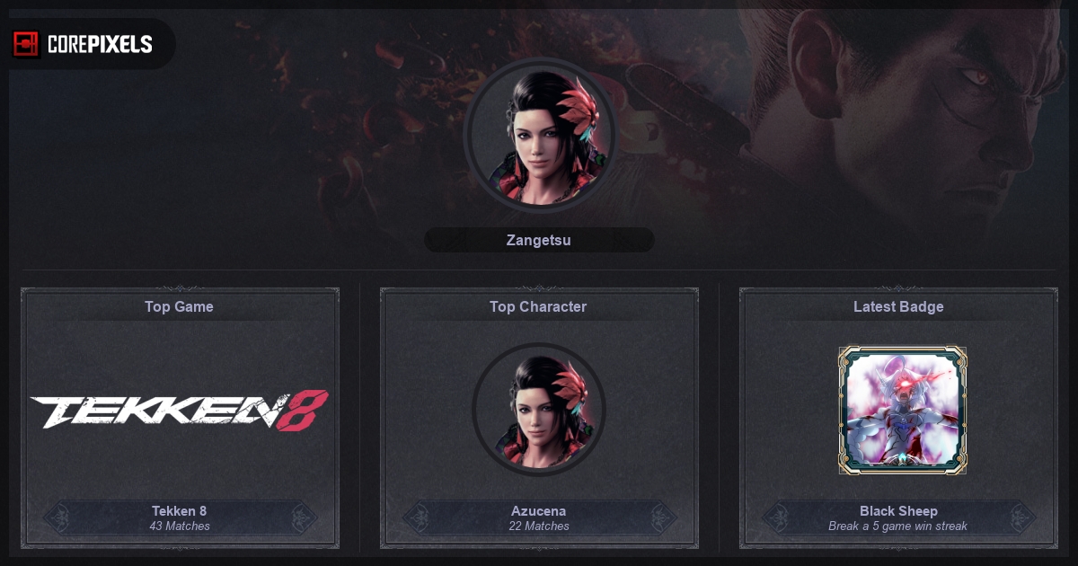 CorePixels - Zangetsu Profile